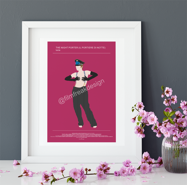 New Item! The Night Porter movie poster, Charlotte Rampling as Lucia