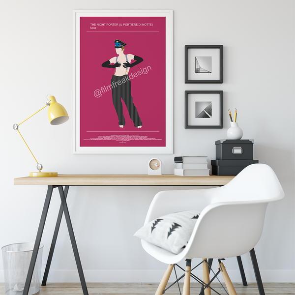 New Item! The Night Porter movie poster, Charlotte Rampling as Lucia