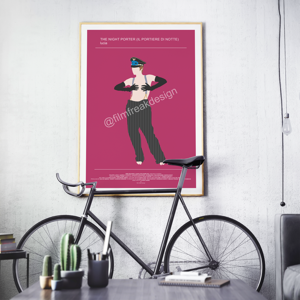 New Item! The Night Porter movie poster, Charlotte Rampling as Lucia